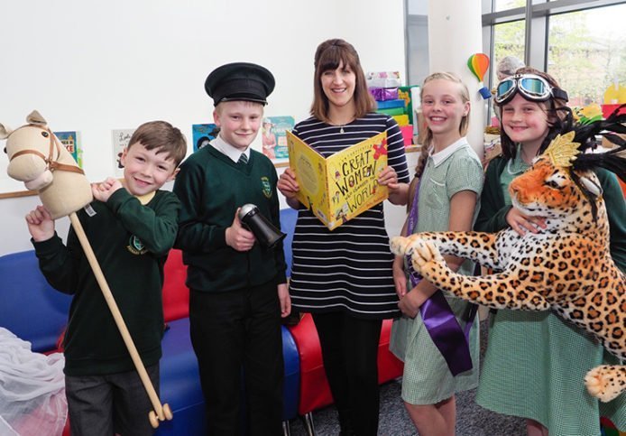 School children meet popular children’s author and illustrator Kate ...