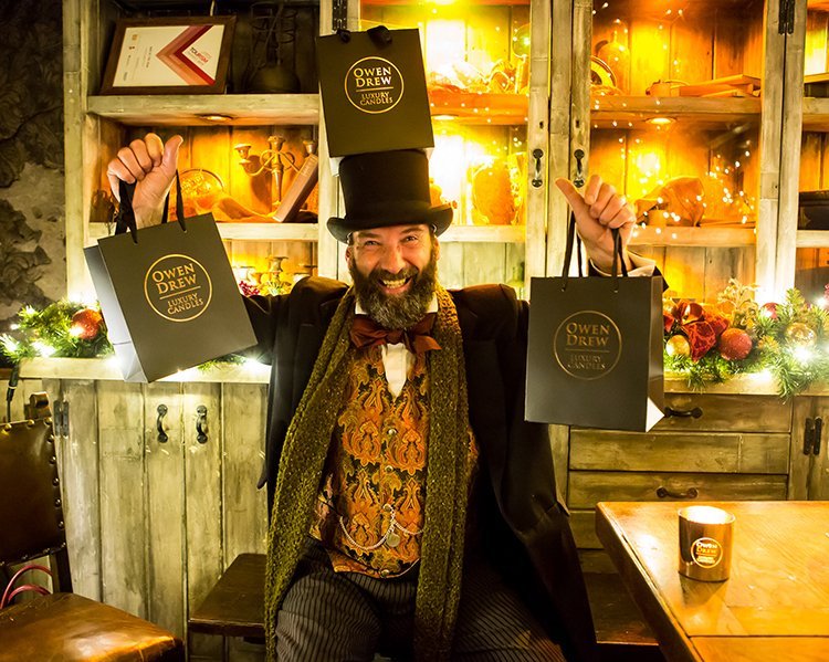 A Dickensian festive feel to launch Owen Drew Candles Christmas ...